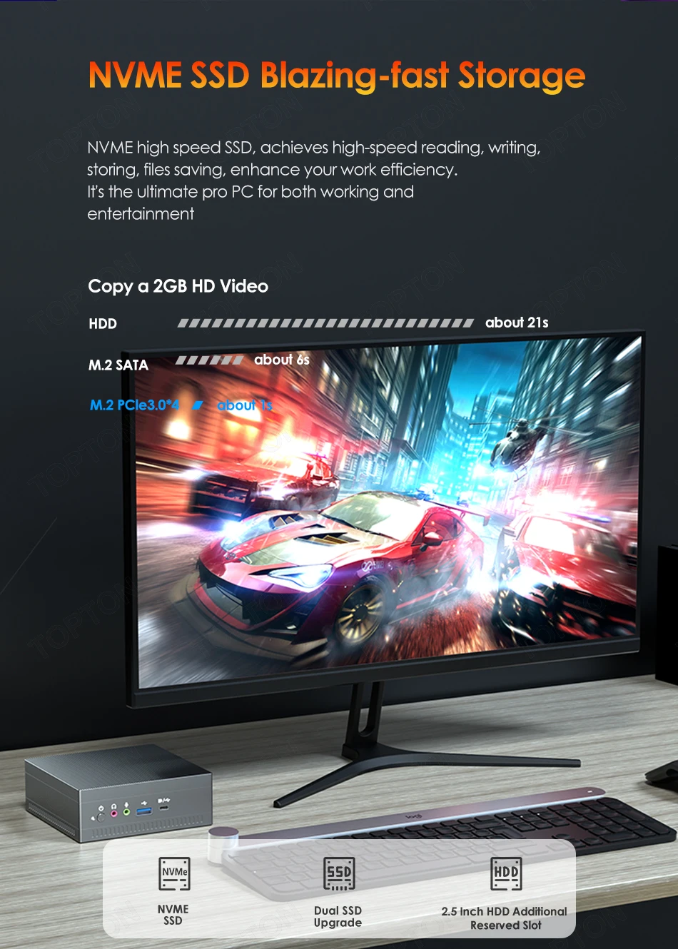 Cheap Amd Mini Pc Ry-zen 7 3750h Quad Core Vega 10 Graphic Desktop ...