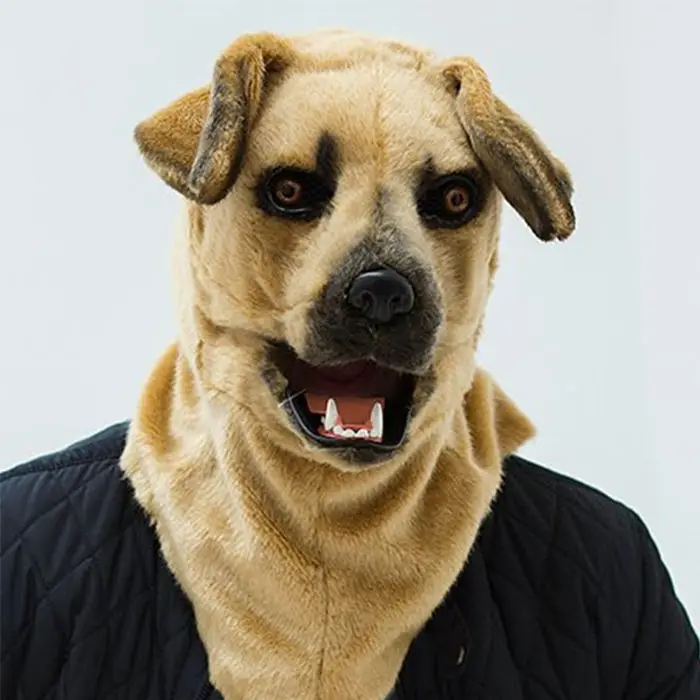 Custom Simulation Animal Headgear Plush Animal Head Mask Custom Animal ...