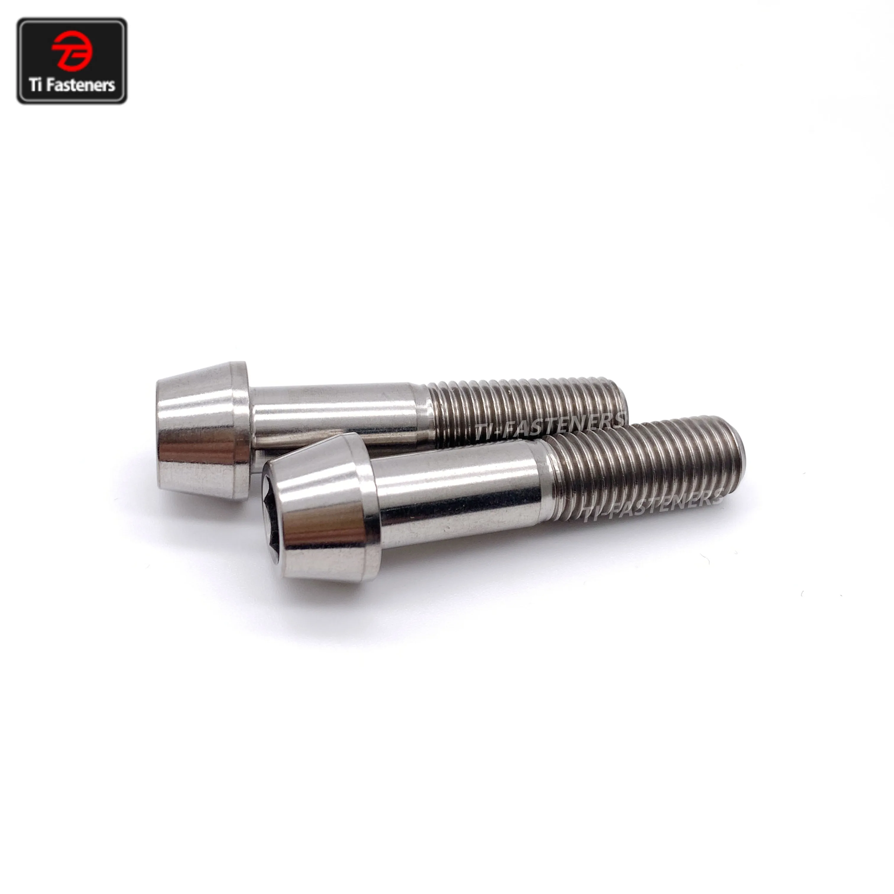 Tapered Socket Cap Bolts Grade5 Titanium M5 M6 M8 M10 M12 Cnc Machined 6al/4v(tc4)grade 5 ...