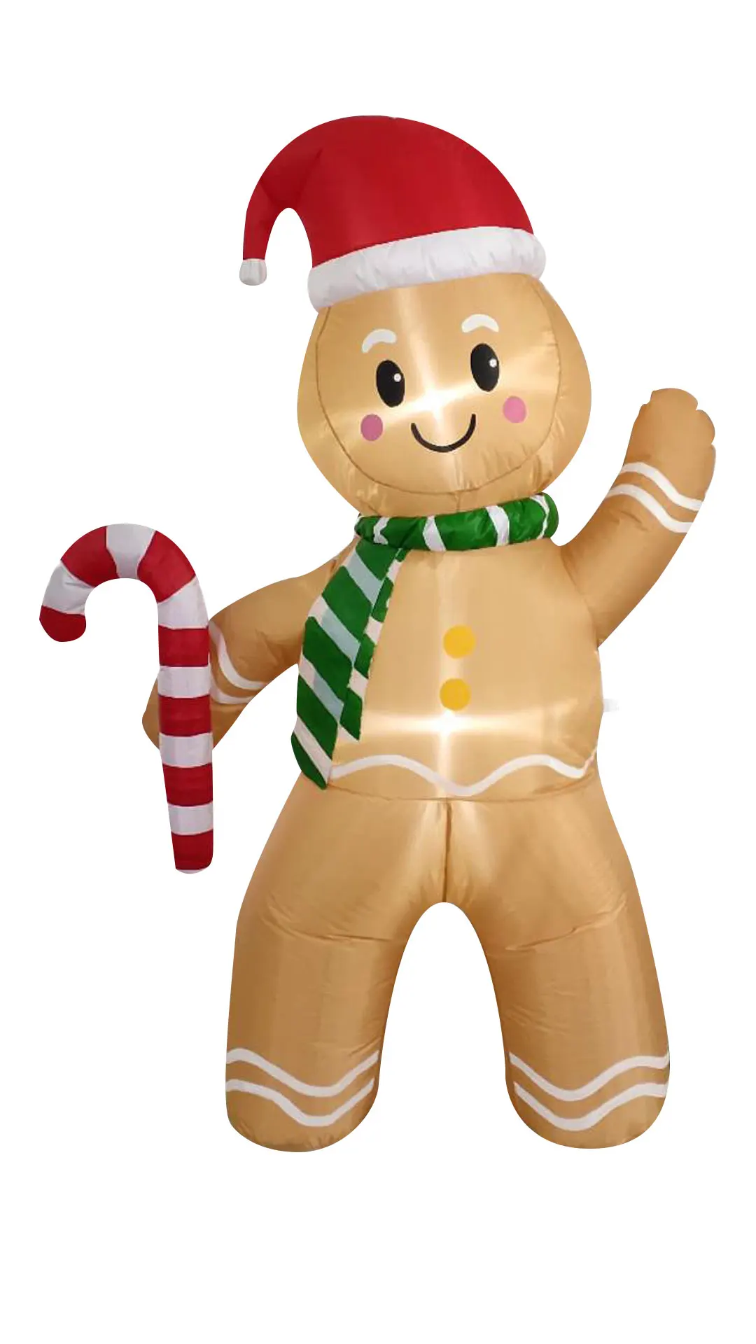 8ft Inflatable Christmas Lawn Decoration Gingerman with Giftbox ...