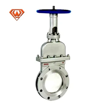 12 Inch Cast Carbon Steel Gost Standard Knife Gate Valve For Oil And Gas