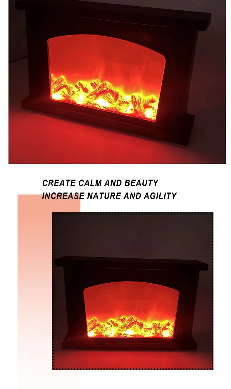Led Flame Lantern Lamps Simulation Fireplace Led Simulate Flame Effect ...