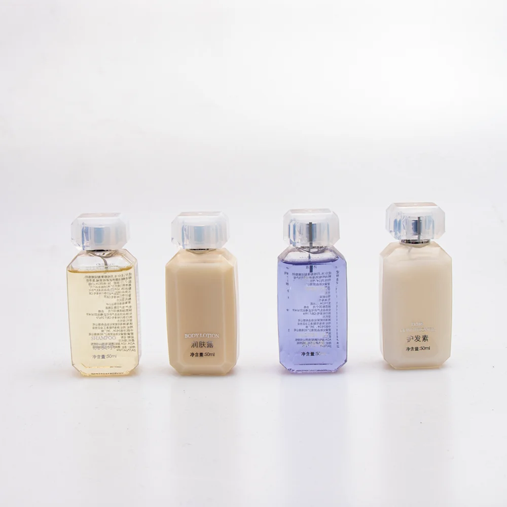 Custom Luxury Hotel Amenities Hotel Cosmetic Set 50ml Travel Shampoo ...