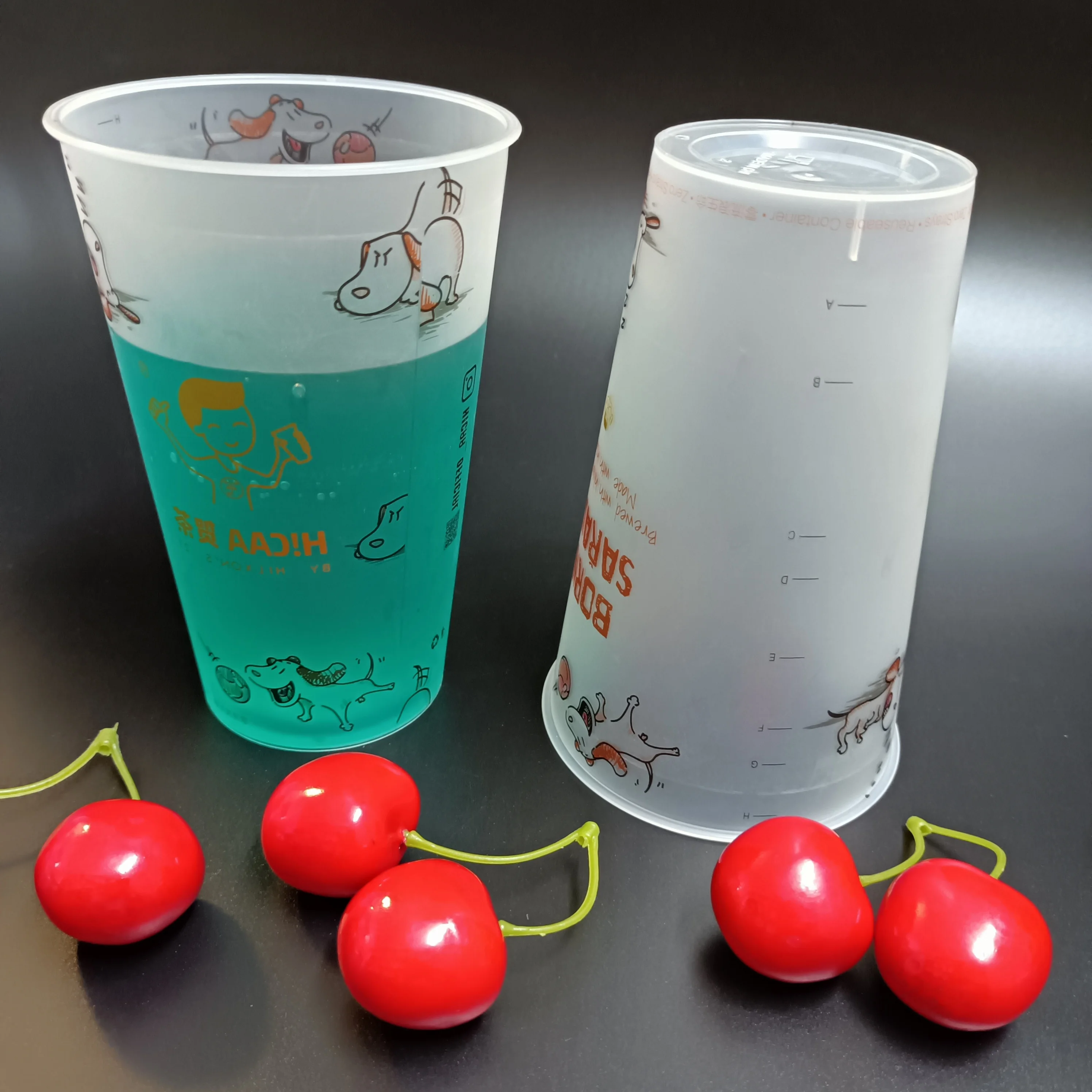 Sp1608 Promotional In Mold Label Printing Pp Cup 10oz/12oz/16oz Plastic ...