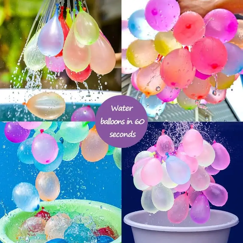 Custom Printed Quick Fill Latex Rubber Inflatable Water Balloons