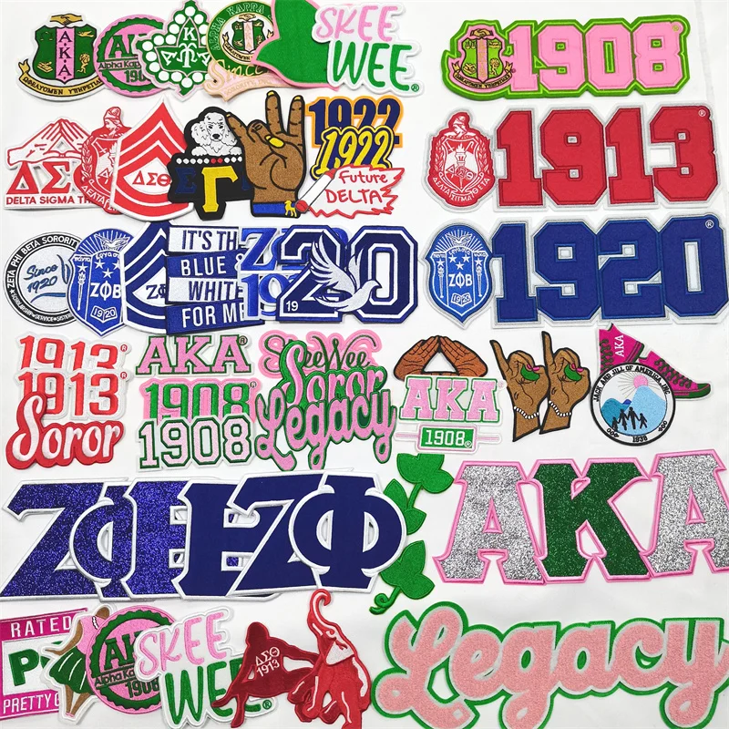 Custom All Groups Greek Alphabet Patches/ Greek Letters Chenille ...