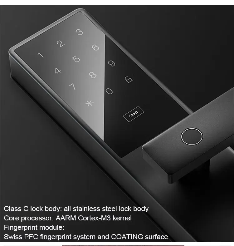 Smart Door Lock By Techface Fingerprint And Code Access Auto-lock ...