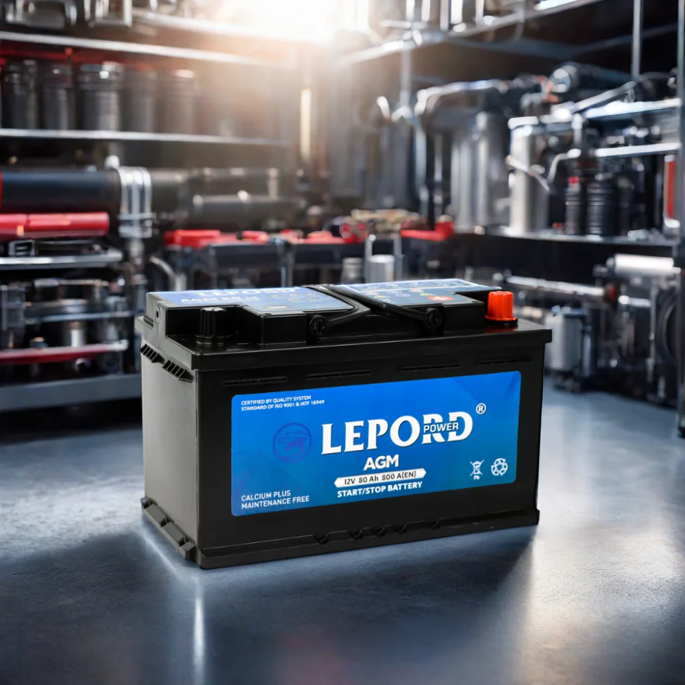 L4 AGM 80 Auto Battery 12V - Reliable AGM Car Battery for Start-Stop ...