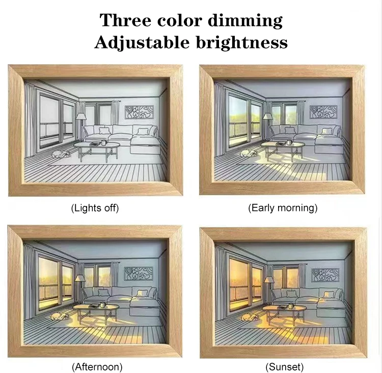 Light Painting LED Light Frame Lamp - Decorative Art