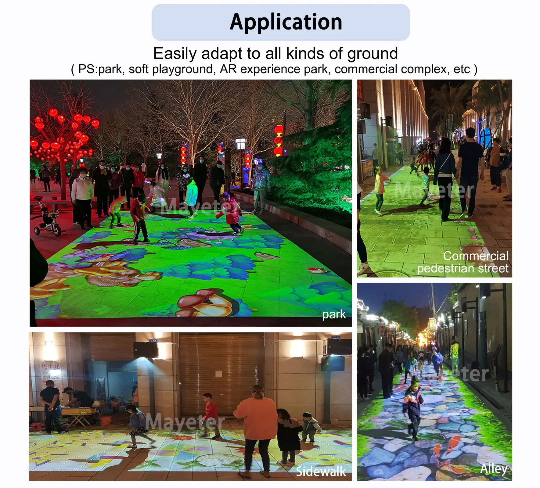 Outdoor Digital Floor All-in-one 3d Mapping Projection Interactive ...