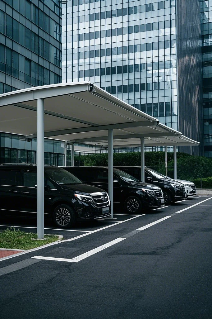 Portable Car Parking Garage Canopy Tent Shade Fabric Carport Membrane ...