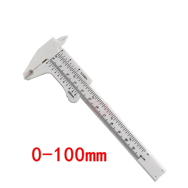 Measure Plastic Sliding Vernier Double Rule Scale For Measuring Depth ...