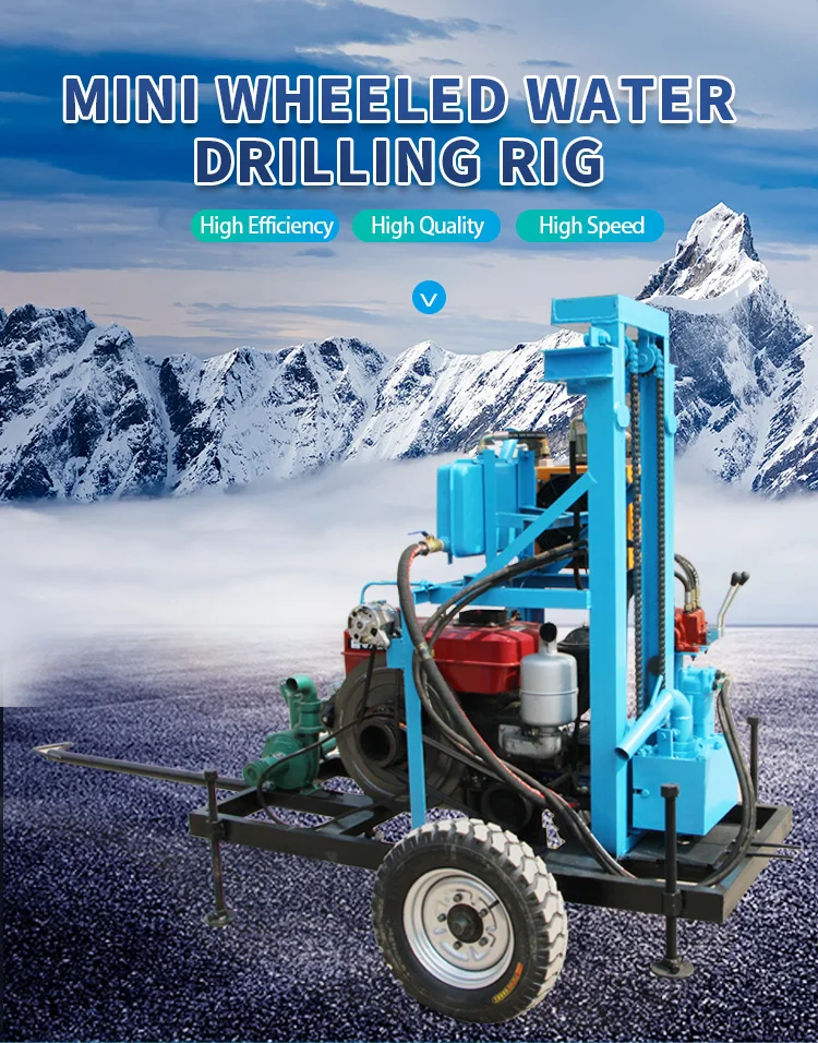 150 Meter Well Drilling Rig Deep Water Drilling Rig Truck Hydraulic ...