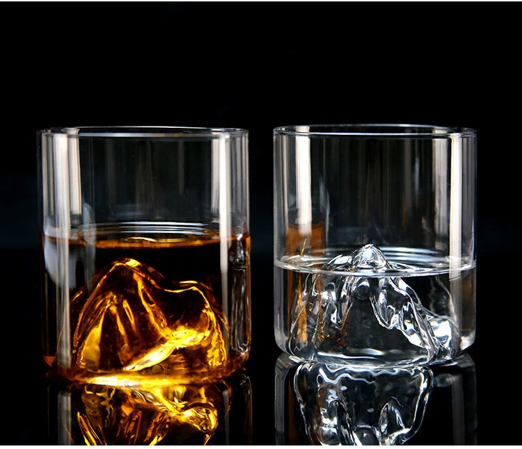 New Design Borosilicate Matterhorn Mountain Whisky Glass Cup Glass Wine ...