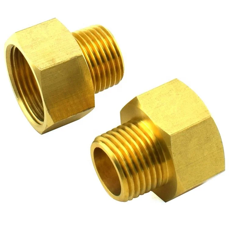 Npt Bsp Female Connector Joint Brass Coupler Copper Tee Tube Connector ...