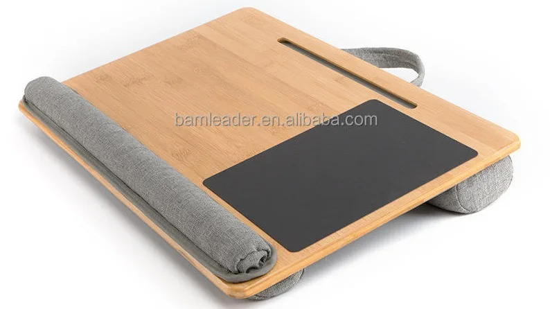 Custom Bamboo Wooden Lap Tray Portable Bed Lap Laptop Desk Holder Study ...