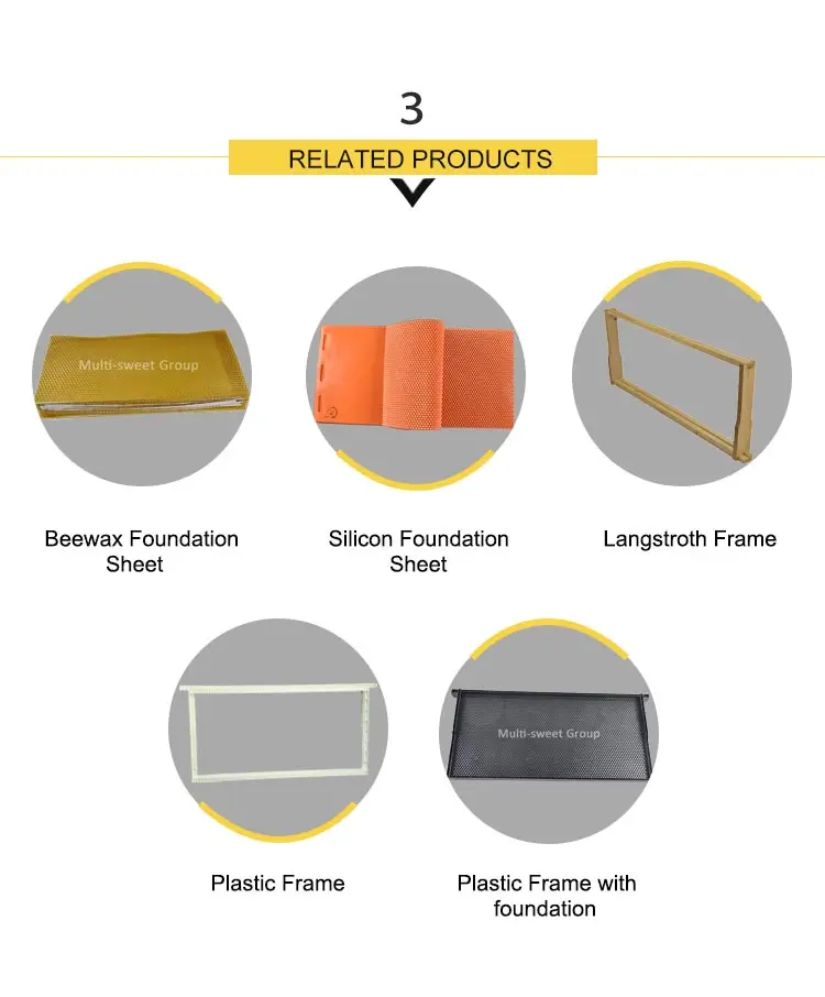 5.4mm/4.9mm Beekeeping Plastic Foundation Sheets - Multi-sweet