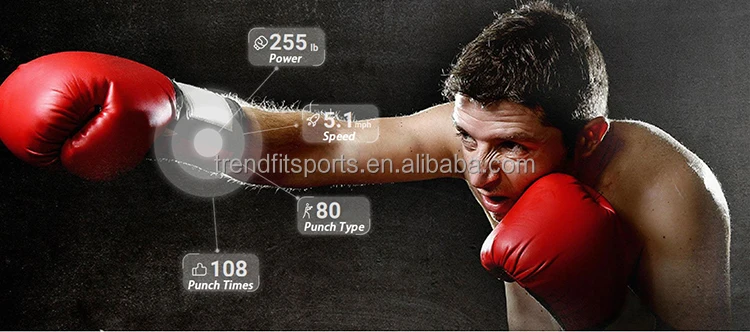 Punching Strength Times Speed Sensor Wearable Light Waterproof Boxing ...