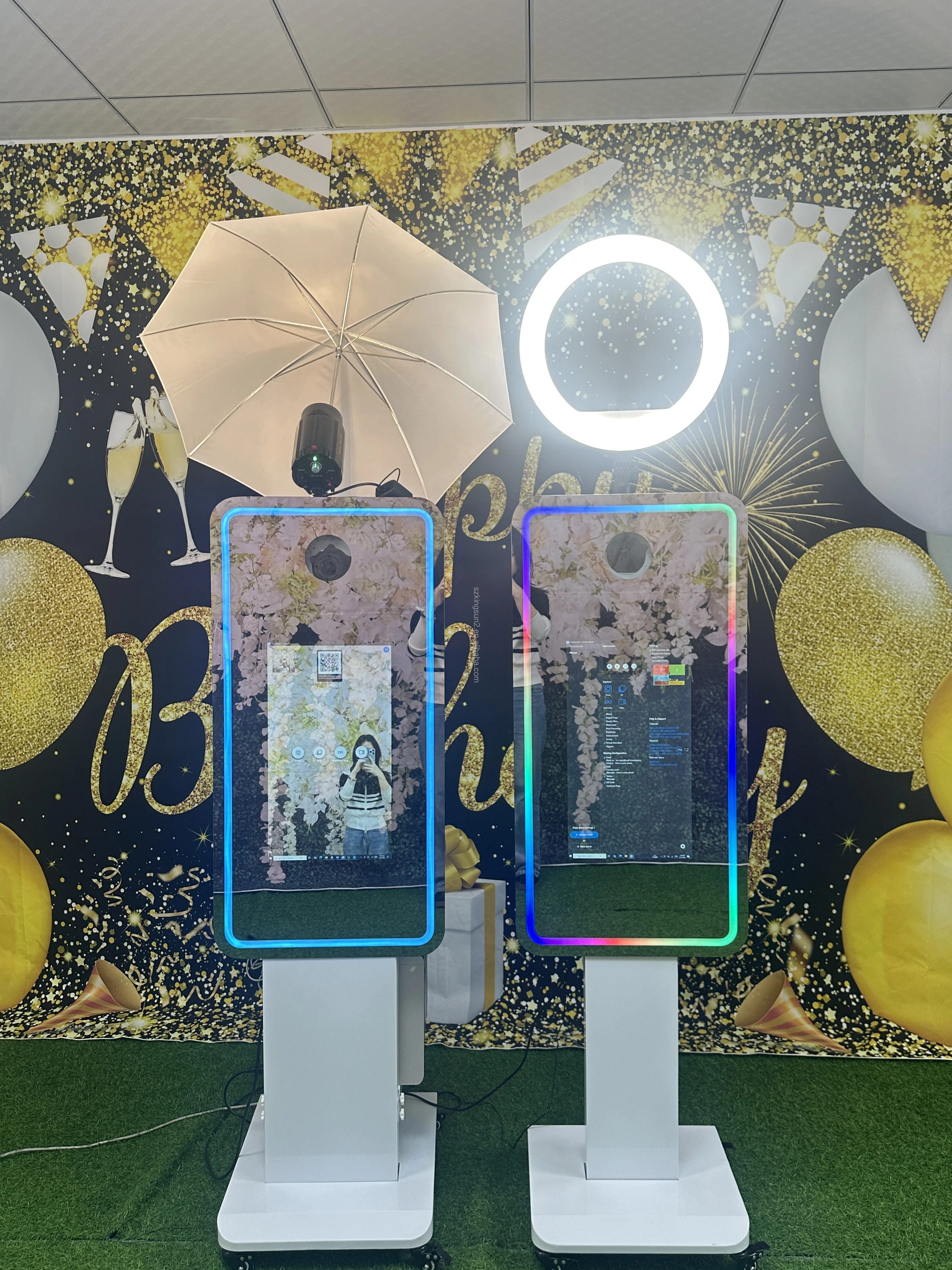 Selfie Magic Mirror - Instant Sharing Photo Booth with Printer