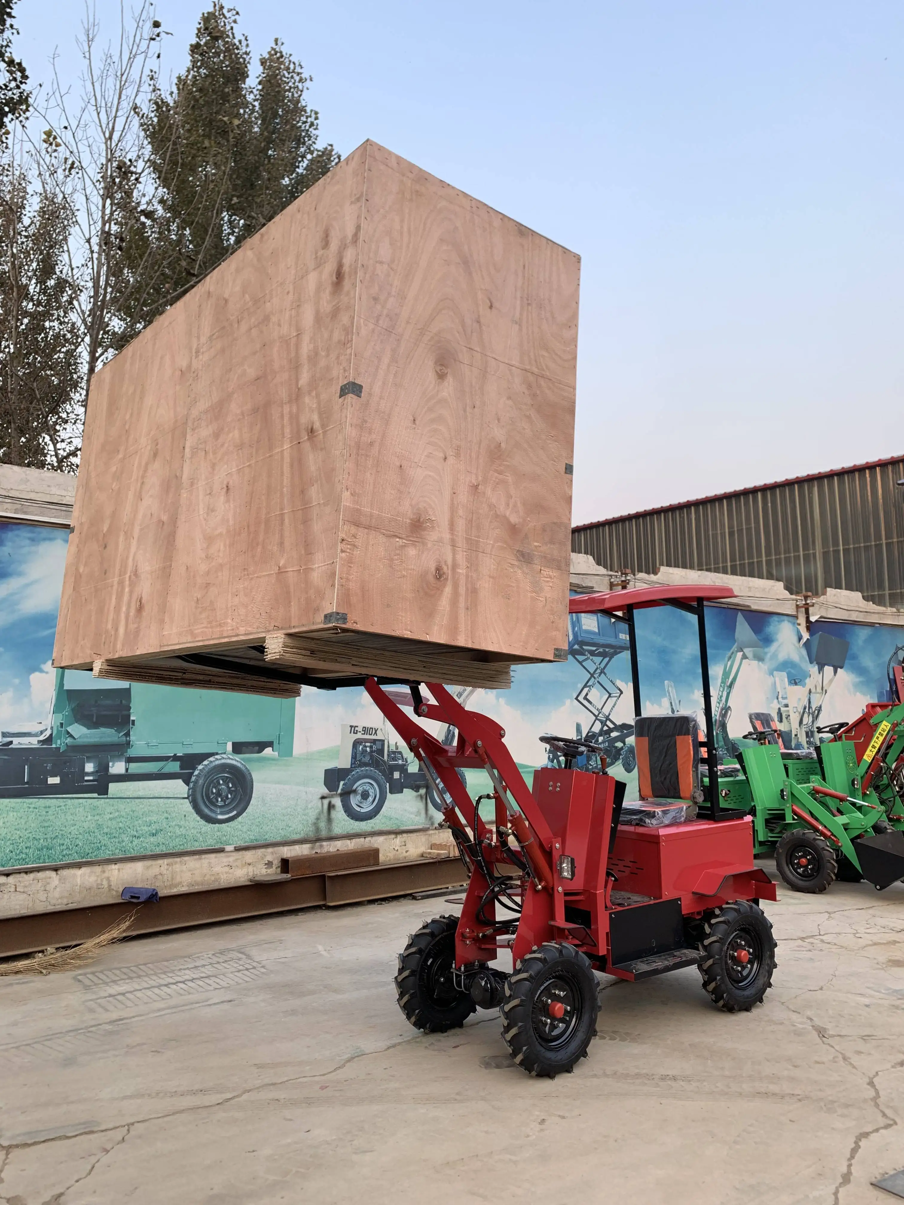 Dynamic New Design 1ton Farm Loader Small Mini Front Loader Mini ...