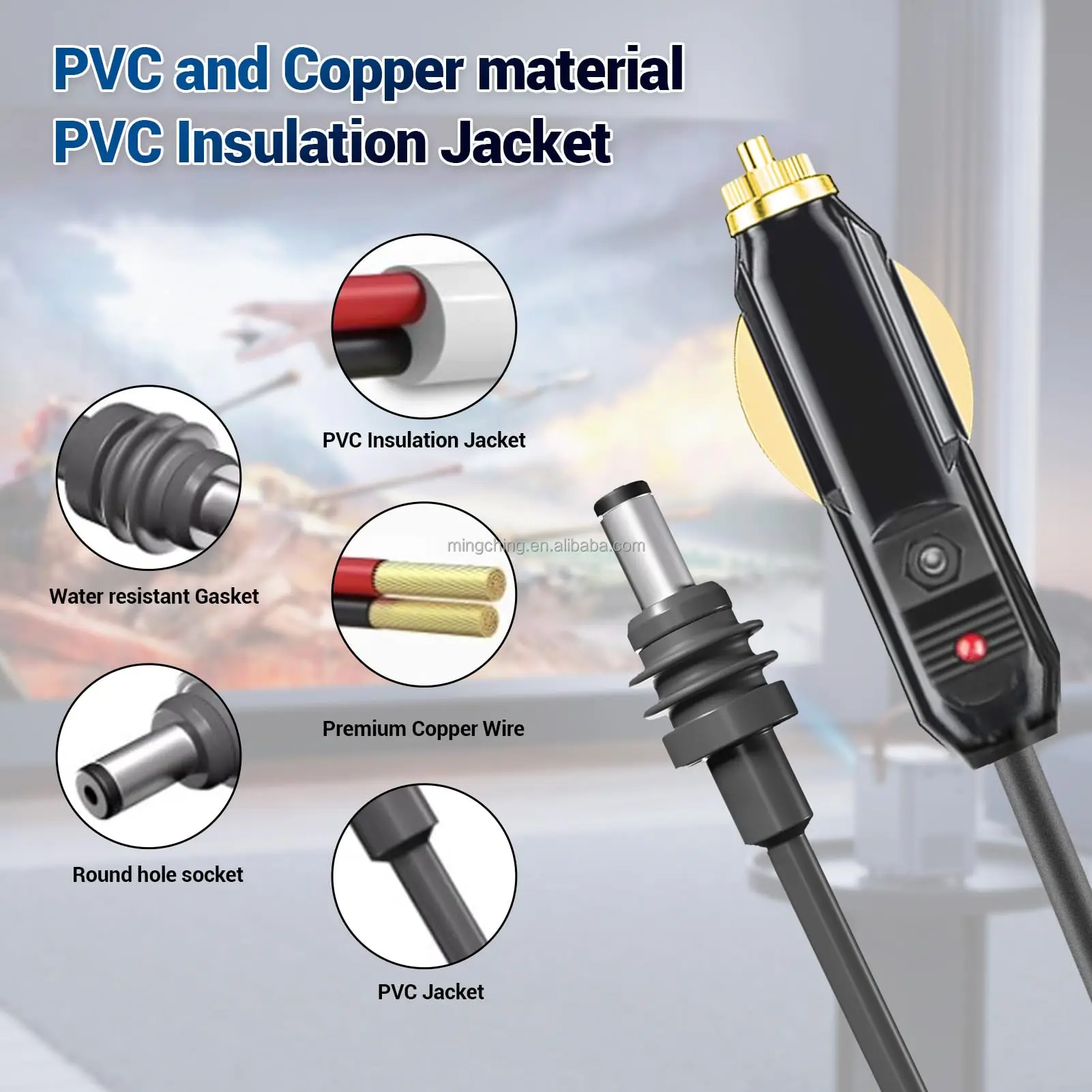 Starlink Mini DC Power Cable - 12V-24V, Custom Length