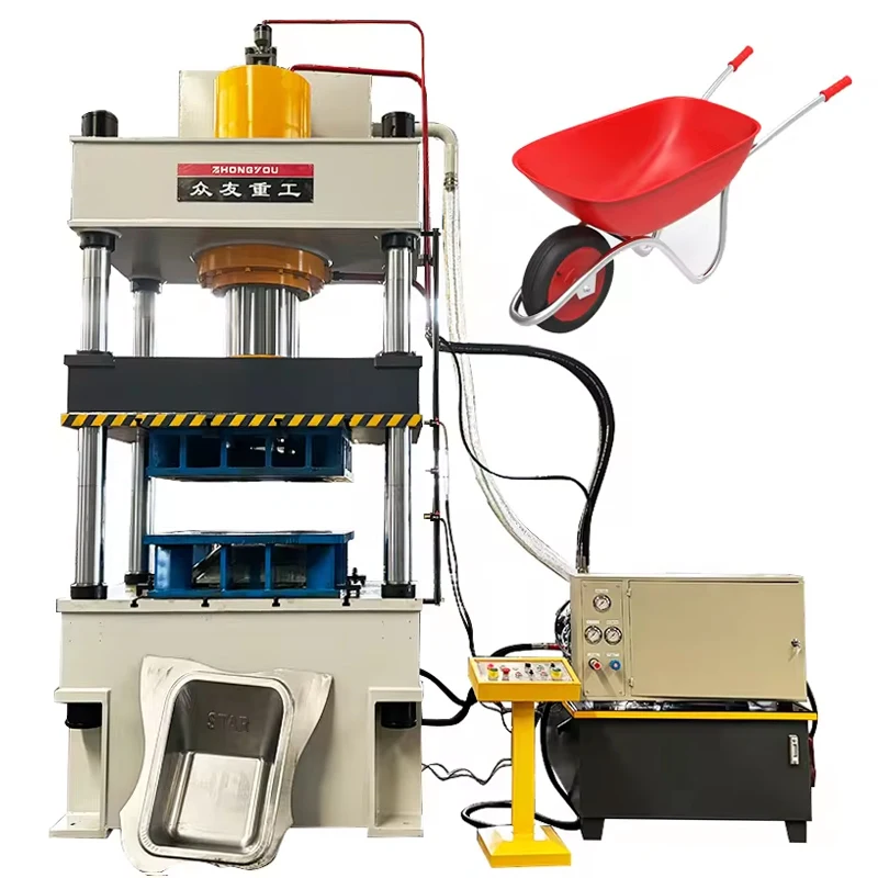 Four Column 400 Tonne Sheet Metal Deep Drawing Presses Trolley ...