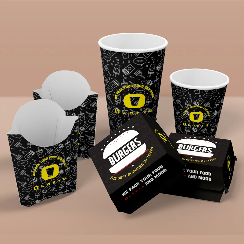 LOKYO French Fries Chicken Wing Paper Boxes - Custom Design
