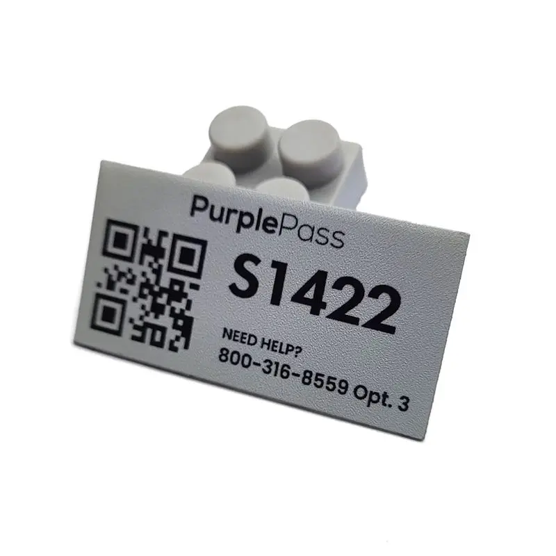 Custom Metal Number Tags Qr Code Serial Numbers 3 M Self-adhesive - Buy ...