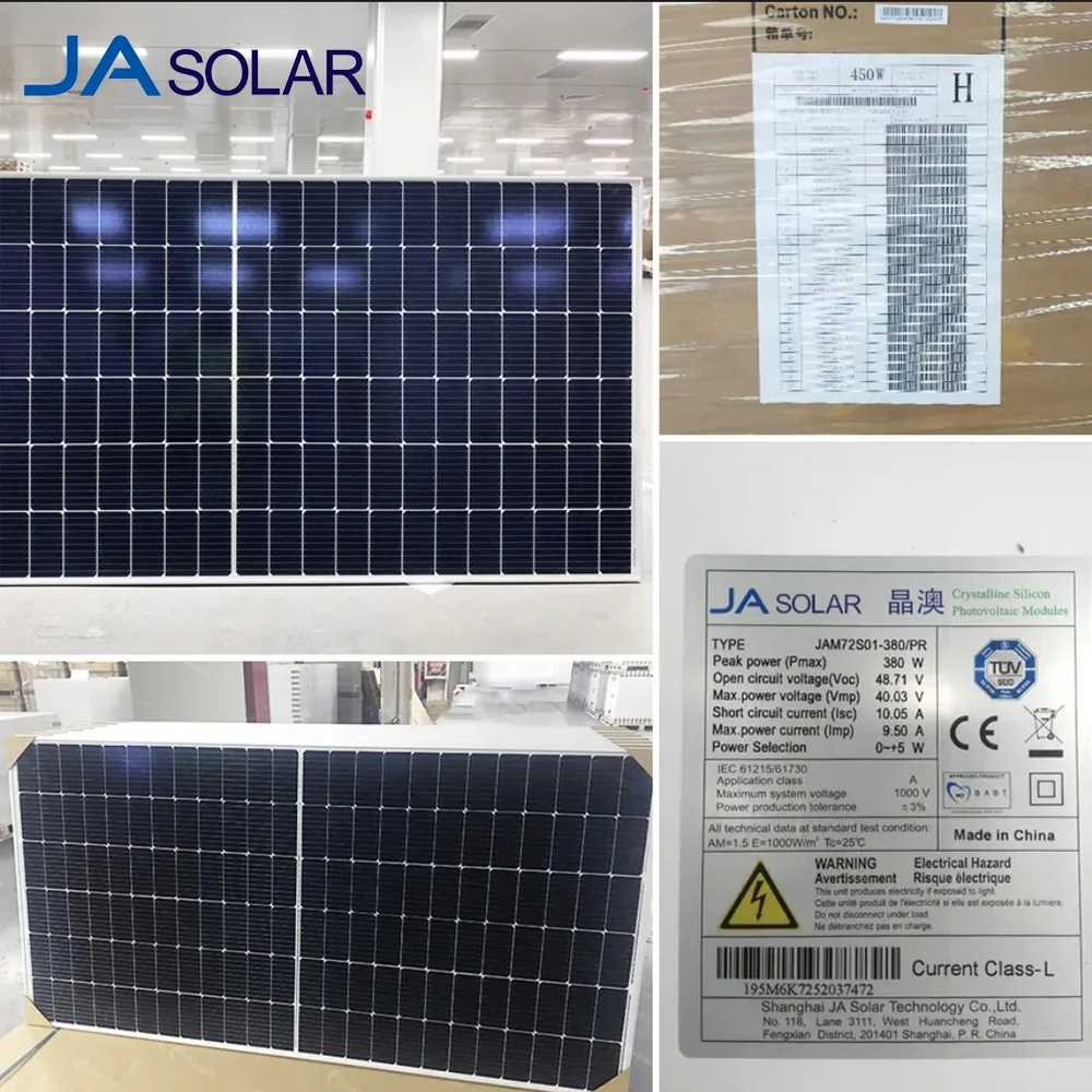Ja Solar N Type Bifacial Double Glass High Efficiency Mono Module 555w ...