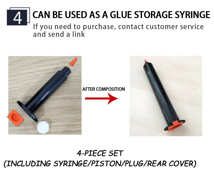 3cc/5cc/10cc/30cc/55cc Pneumatic Black Injector Cylinder Industrial ...