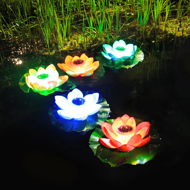 Outdoor Garden Decoration Waterproof Rgb Multicolor Floating Pond Led ...