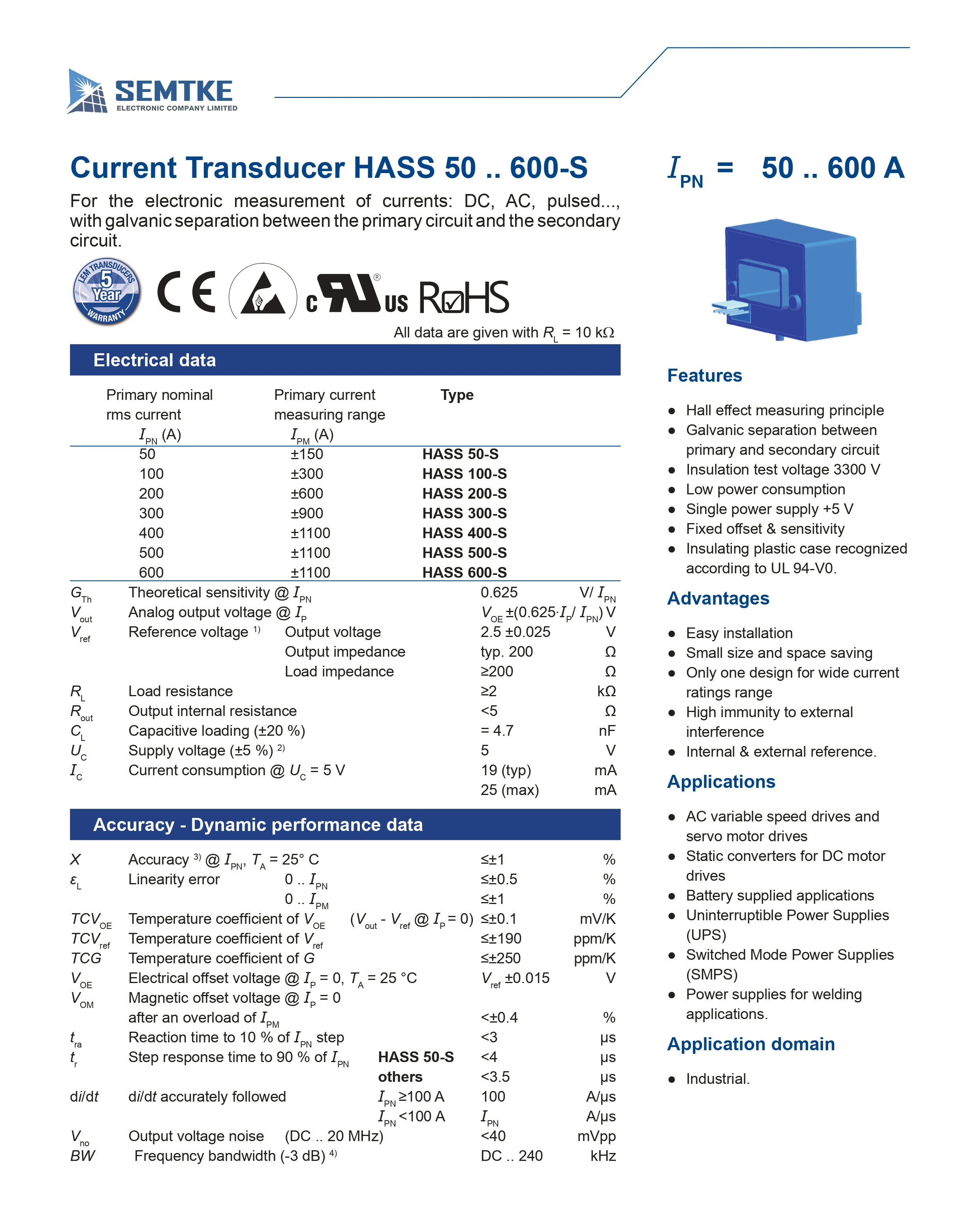 Hass 200-s Hass200-s New And Original Automobile Current Sensor In ...