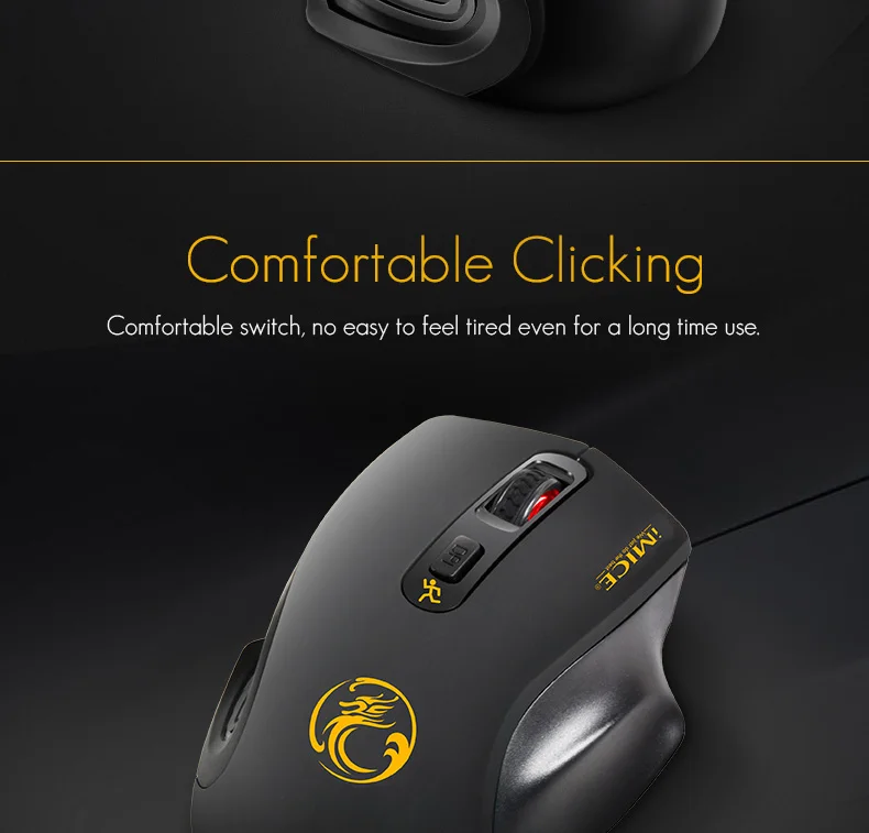 Imice E1800 Wireless 2.4G Office Mouse - 4 Buttons, 1600 DPI