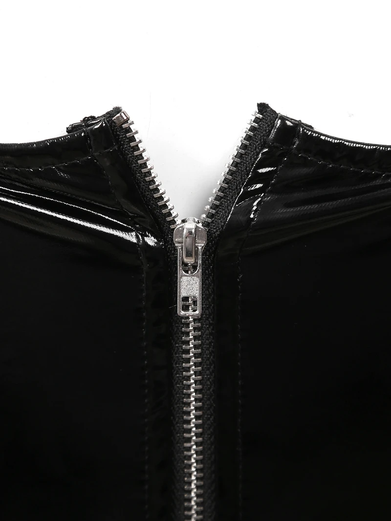 Womens Glossy Patent Leather Open Cups Sexy Bodycon Dresses Clubwear ...