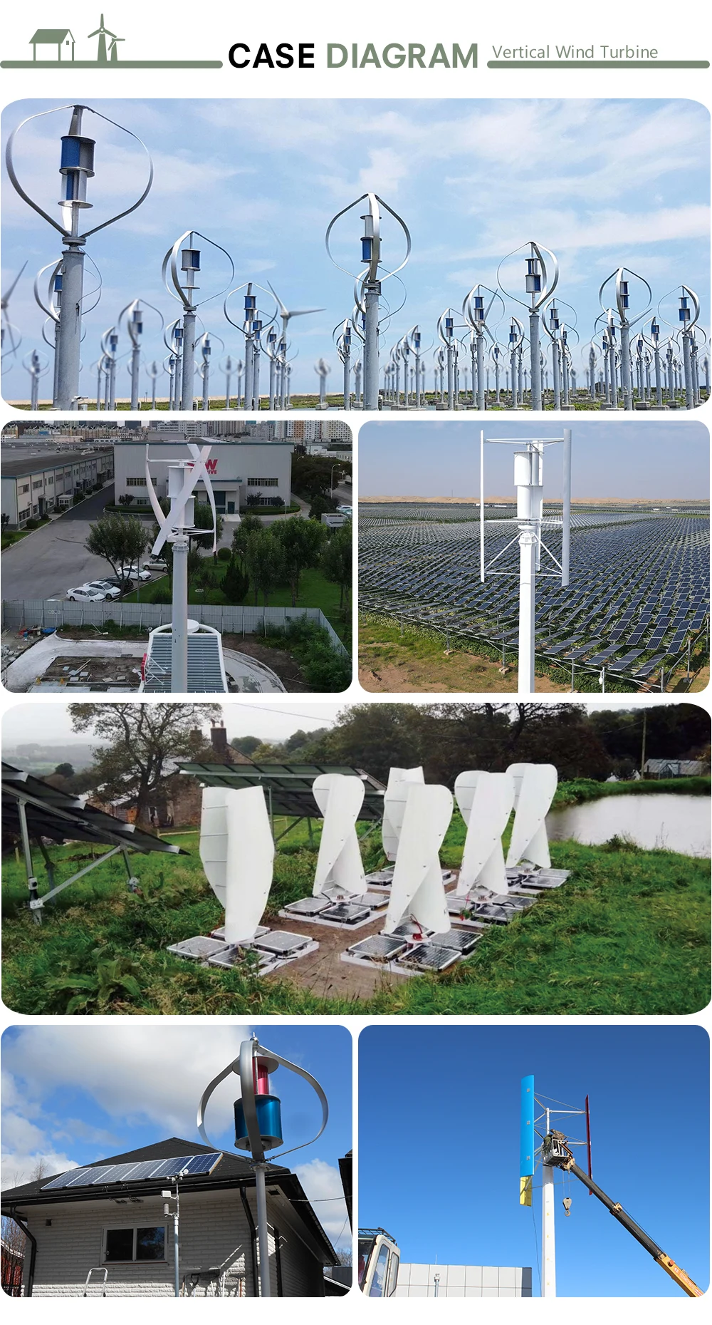 Vertical Axis 500w Vertical Axis Wind Turbine Motor Generator Breeze ...