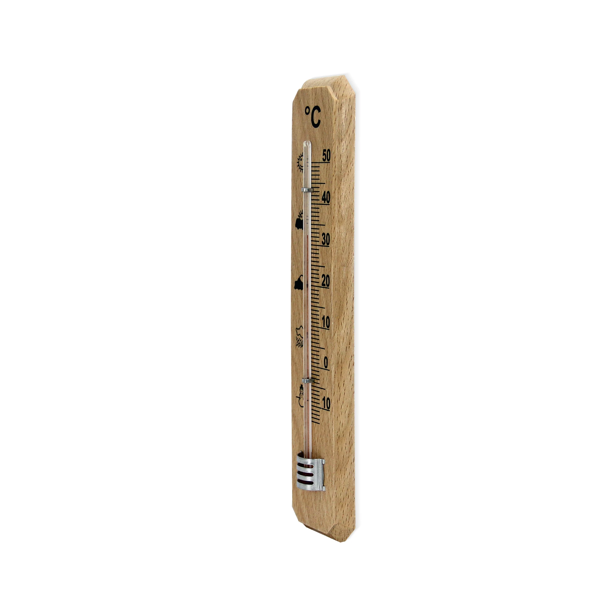 Traditional Wooden Garden Thermometer Wall Mounting For Indoor Outdoor ...