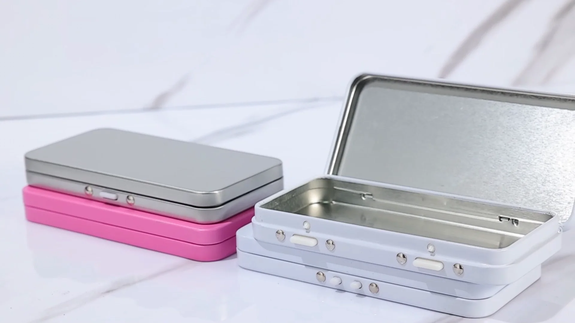 5 Packs Airtight Smell Proof Container Child Proof Metal Tin Box With ...