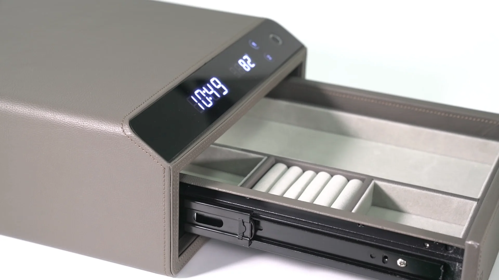 Pgc1 Leather Luxury Safe Box Fingerprint Hotel Safe Box Fingerprint ...