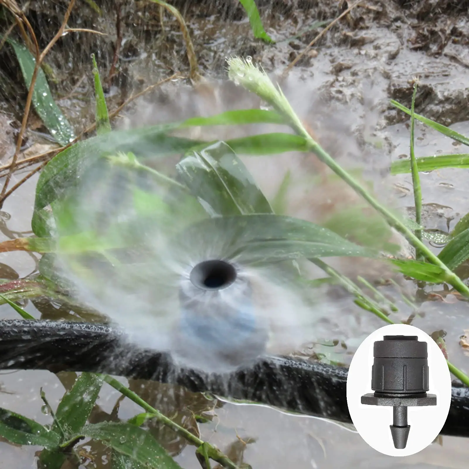 Garden Agriculture Adjustable Irrigation Black Dripper 1/4 Inch Emitter ...