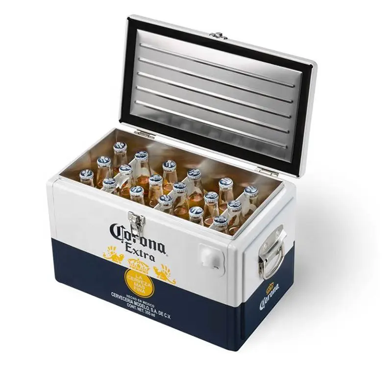 20 Liter Vintage Corona Metal Ice Cooler Cooling Box