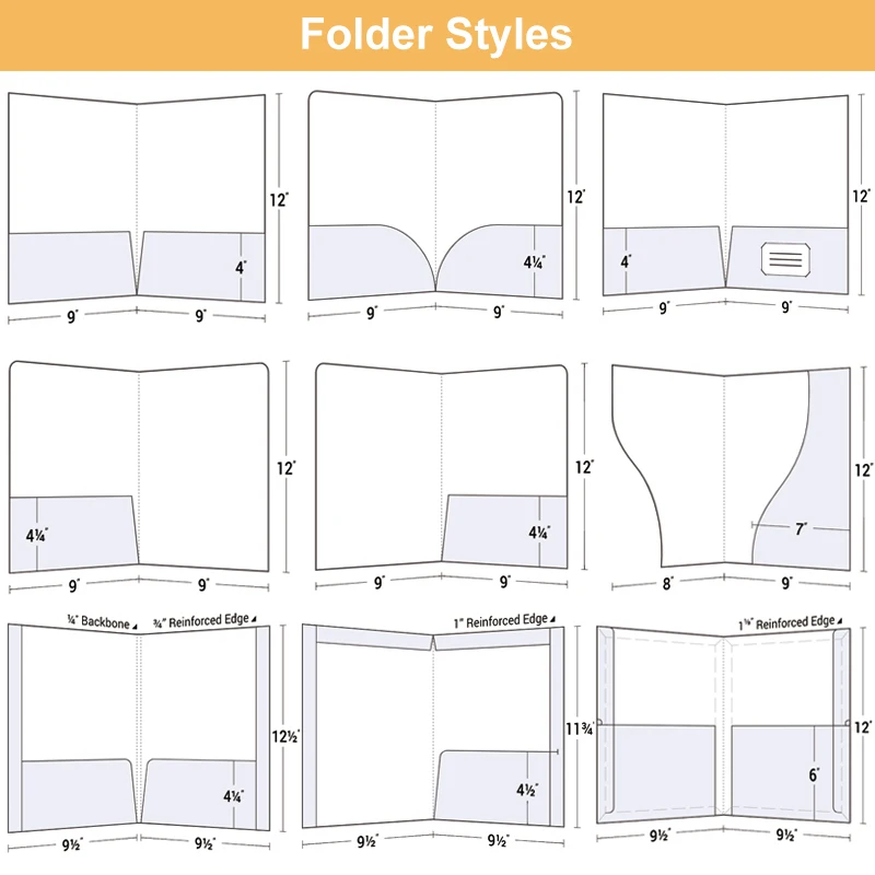 Customized Presentation Folders - Professional & Eco-friendly