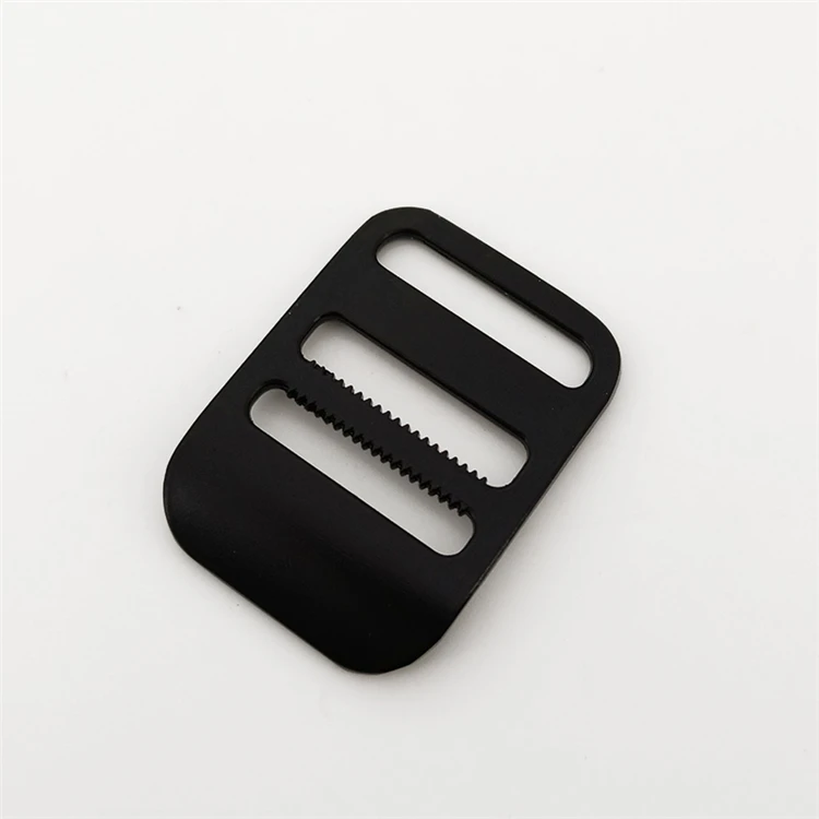 Black Metal Ladder Lock Buckle Slider Adjustable Buckles For Backpack ...