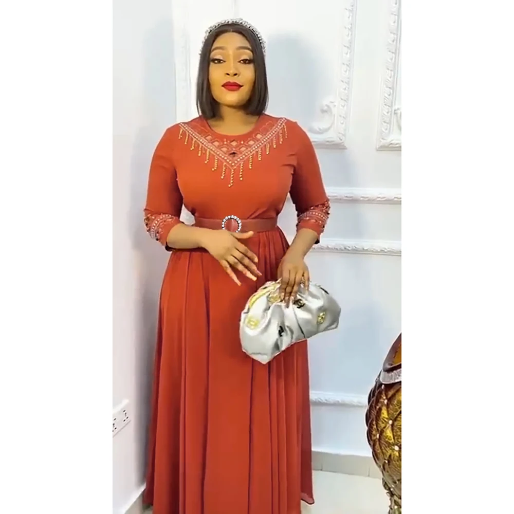 H & D Elegant Turkey Dresses for Women - African Gown Fashion