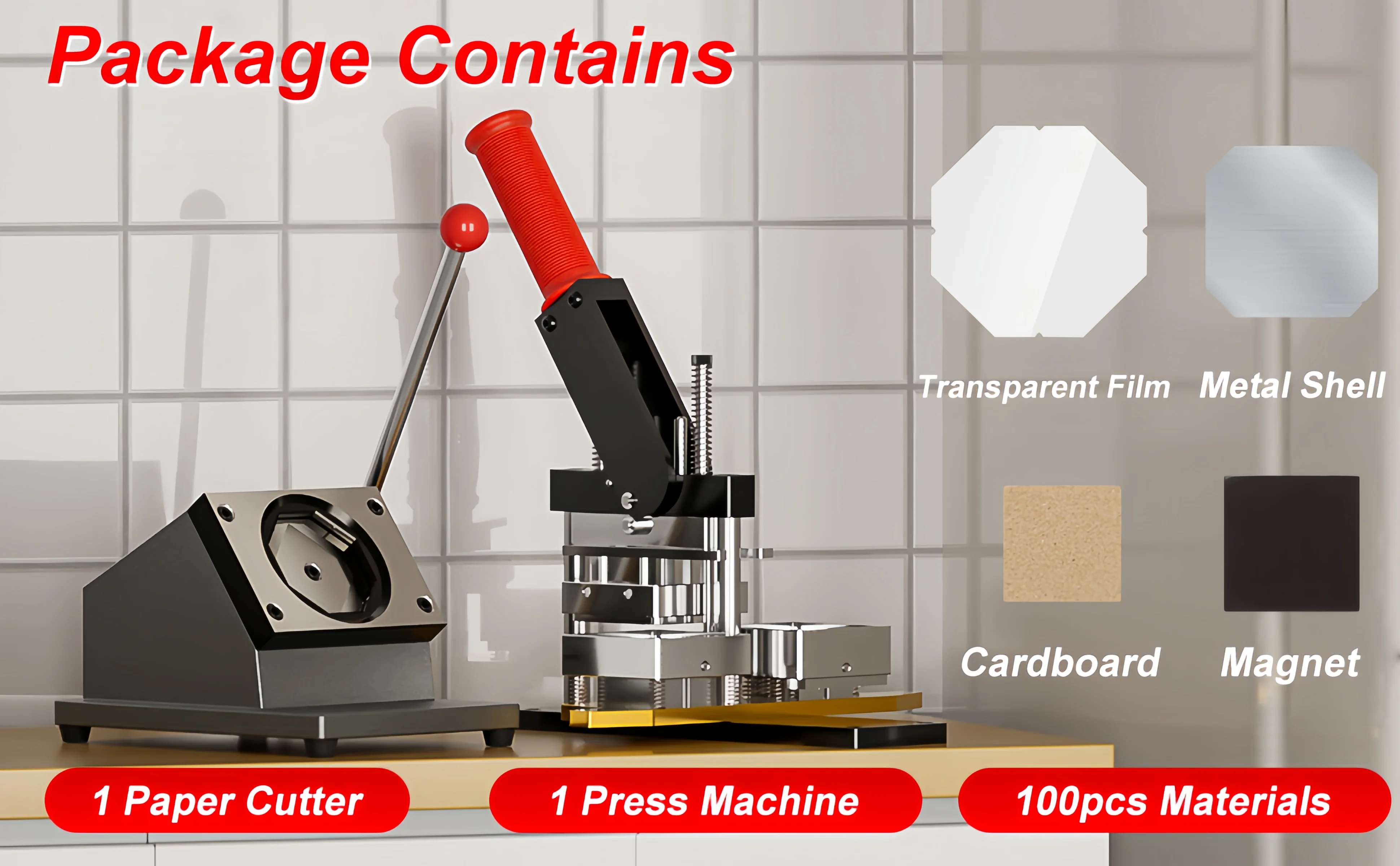 63.5*63.5MM Rectangle Fridge Magnet Maker Machine Kit with Fridge ...