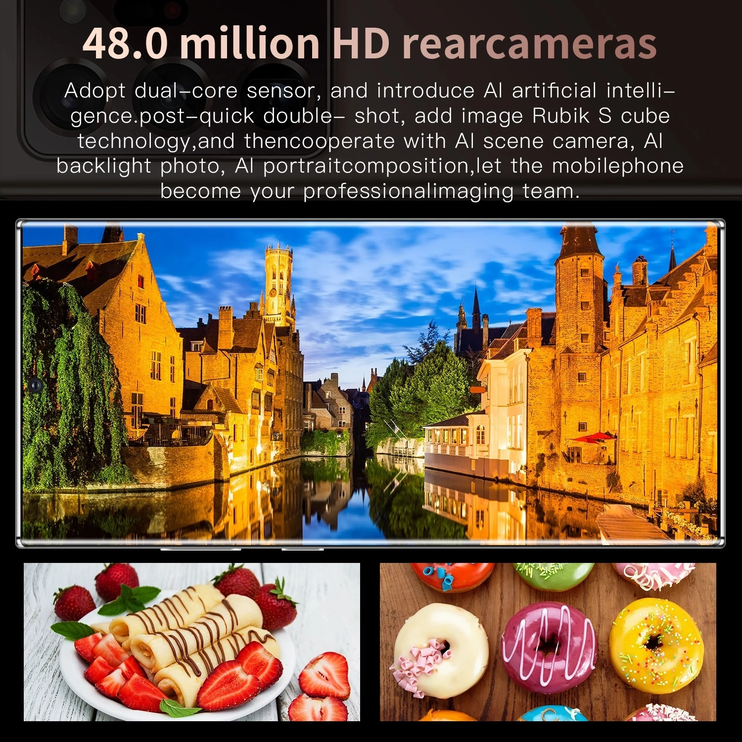 2021 Wholesale Smartphone 6.9inch Amoled Screen Note 20u+ Android 10.0 ...