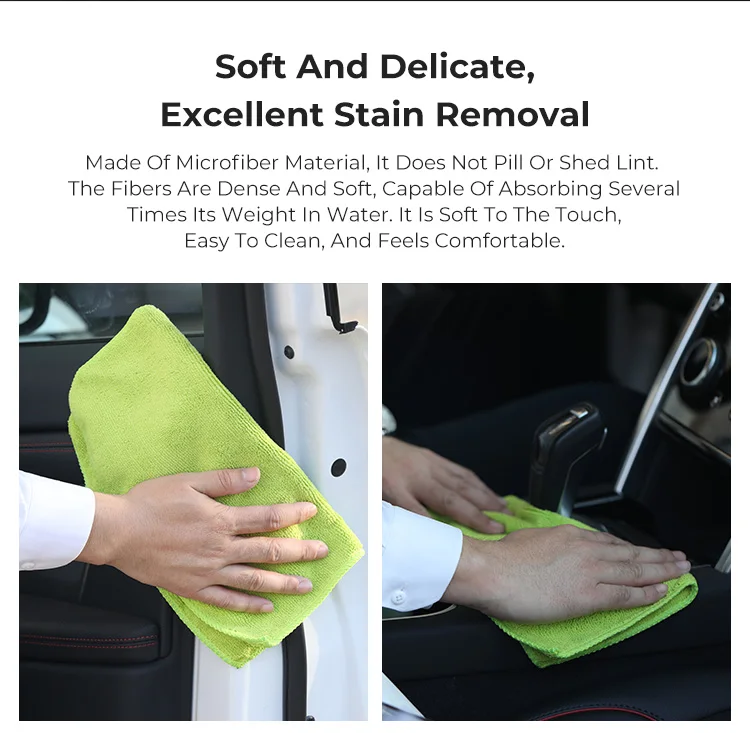 16x16 Inch Microfiber Car Cleaning Cloth 30x30 Car Wash Towel Warp ...