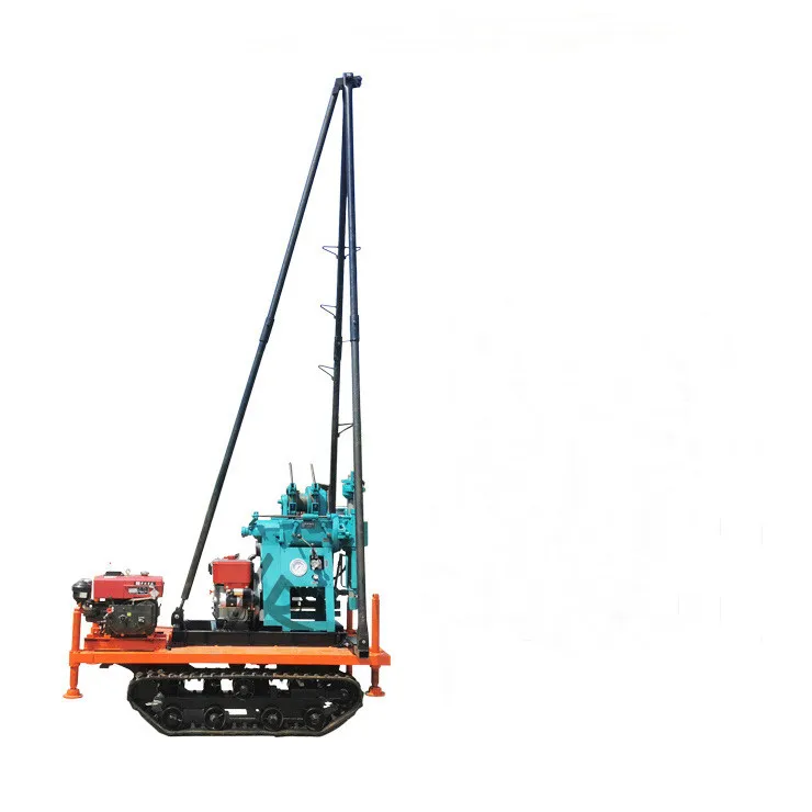 50m Crawler Geological Exploration Drilling Rig 80m Small Core Sampling ...