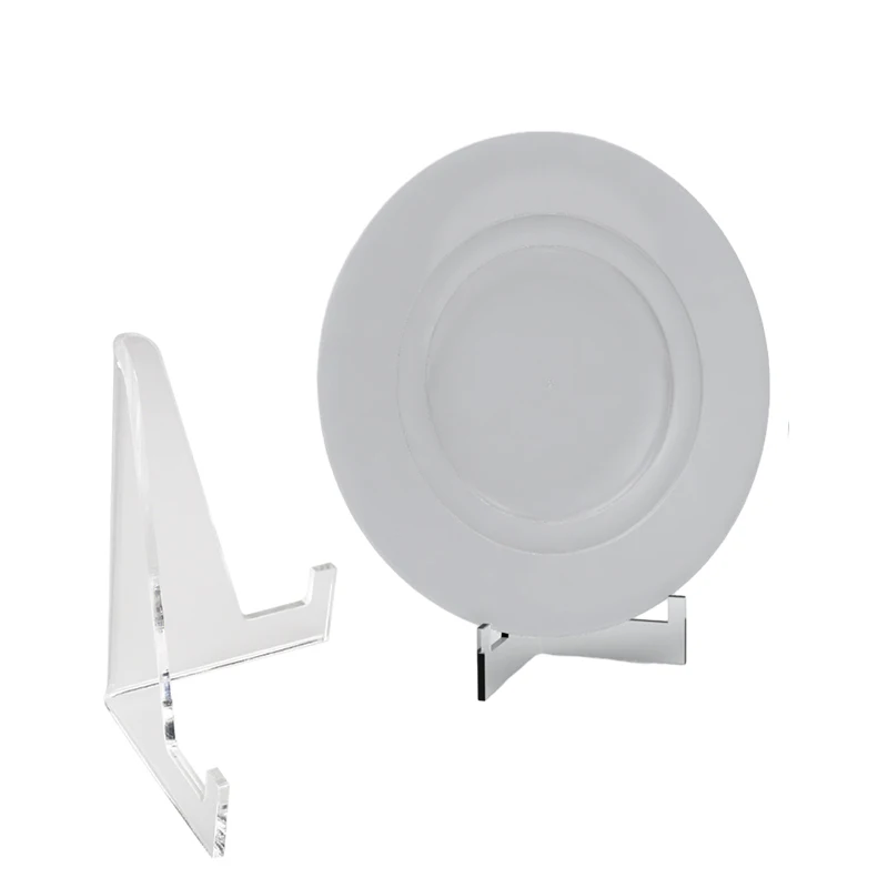 Clear Acrylic Laptop Easel Stand Large Plastic Plate Stand Holder ...