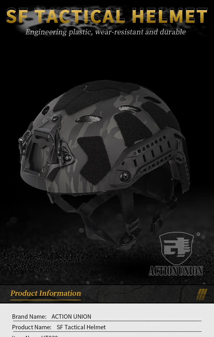 Action Union New Sf Fast Helmet Combat Super High Cut Multicam Tactical ...