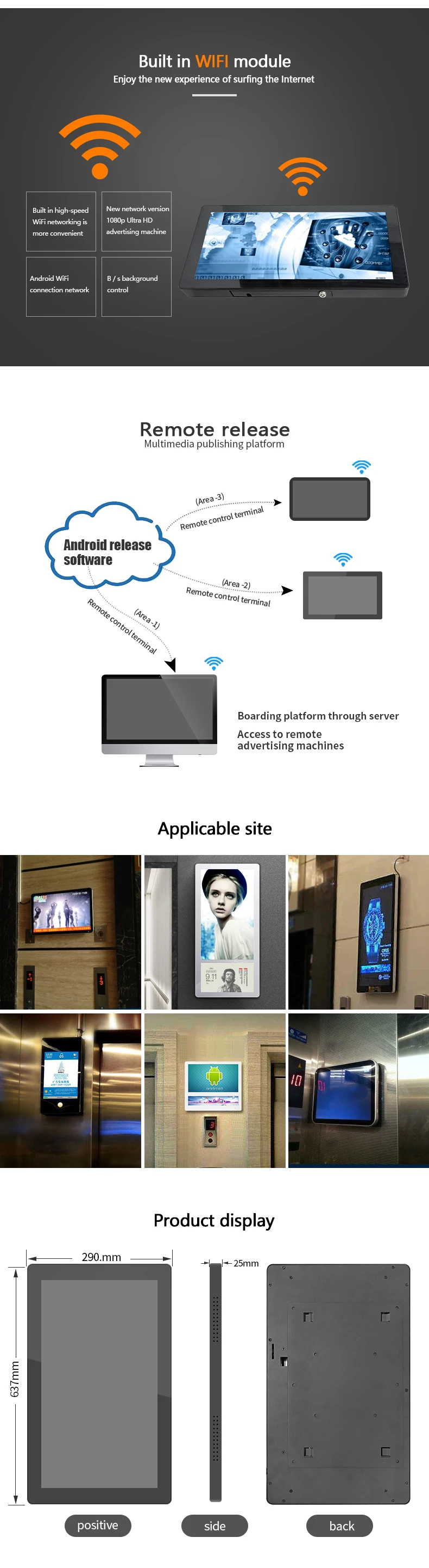 24 Inch Digital Signage with Android - Ideal for Advertising